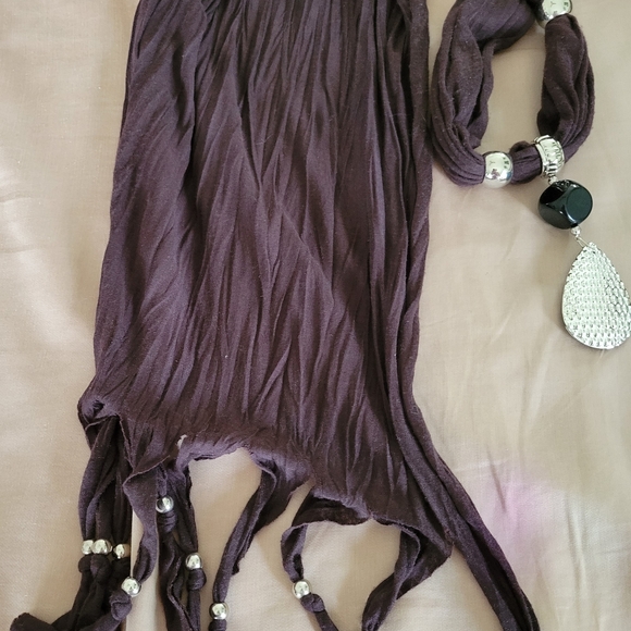Accessories | Brown One Piece Scarf | Poshmark